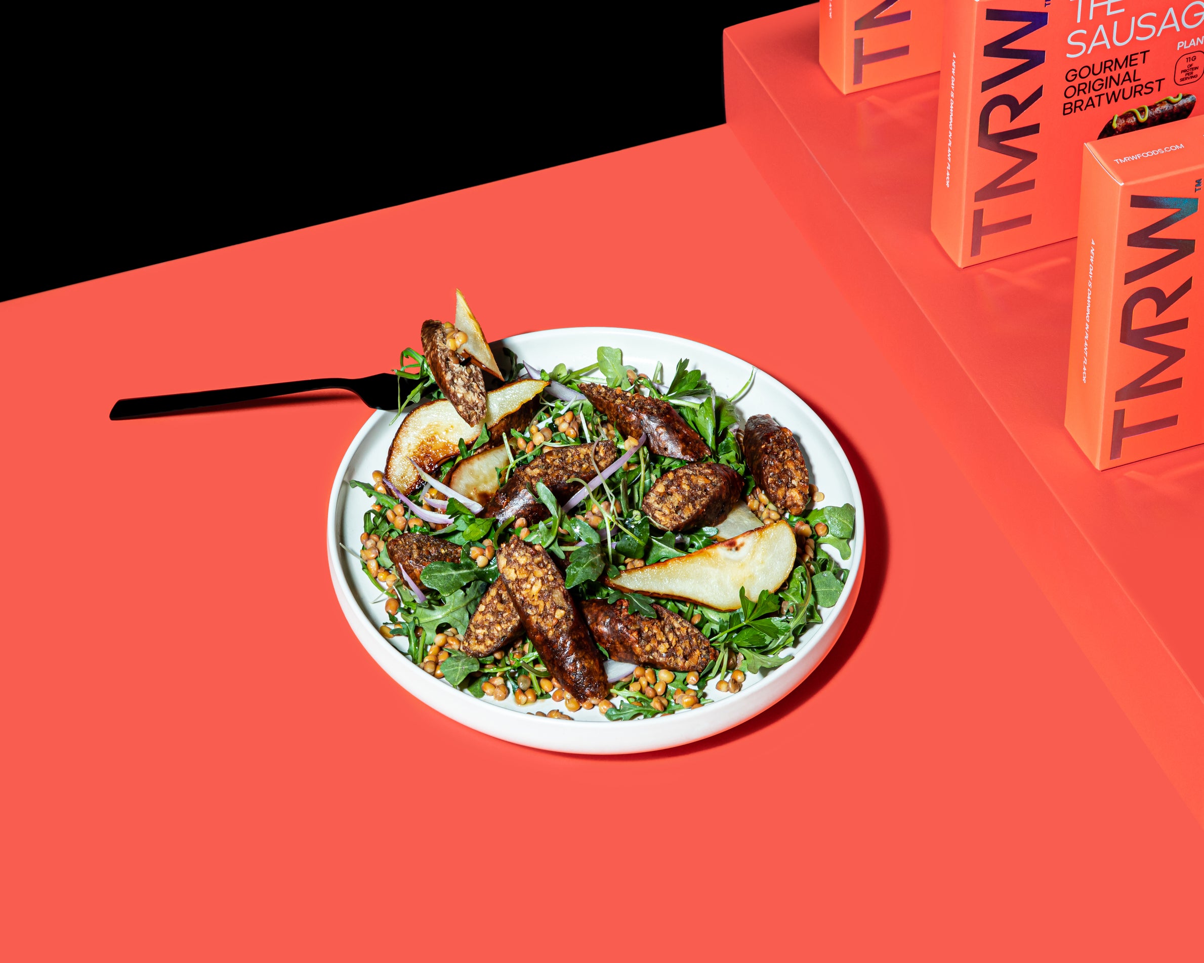 TMRW Bratwurst + Lentil Salad – TMRW Foods